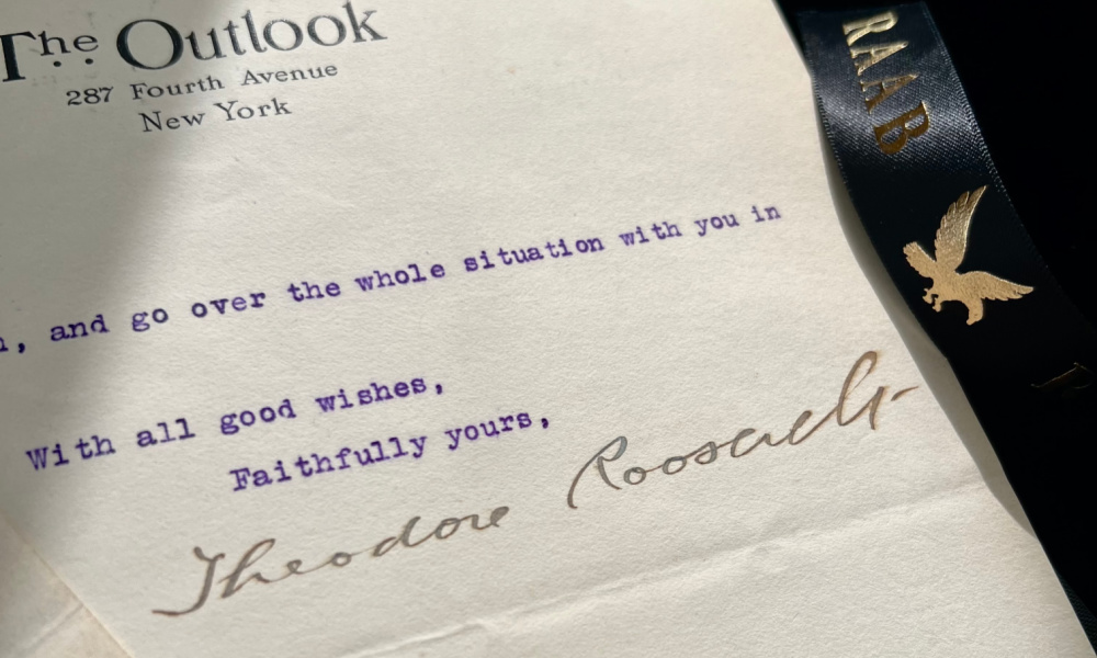 Theodore Roosevelt Signed Letter New Political Party | Raab