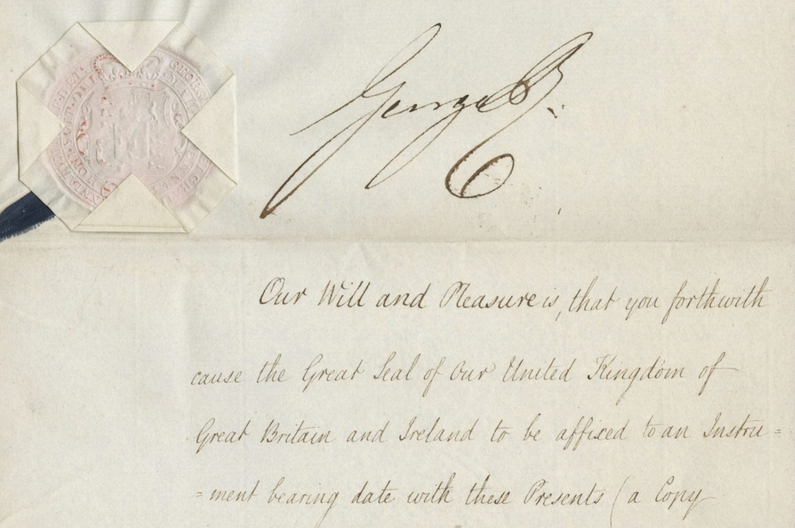 The Three Georges: President Washington, George III, George IV