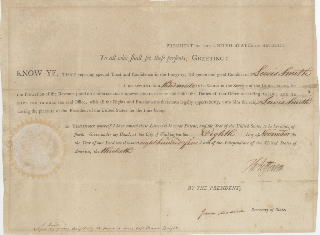 Thomas Jefferson James Madison Signed Document | Raab