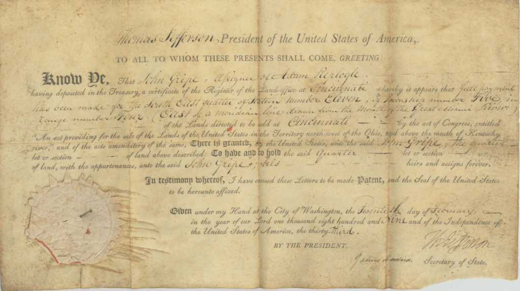 Thomas Jefferson James Madison Signed Document | Raab