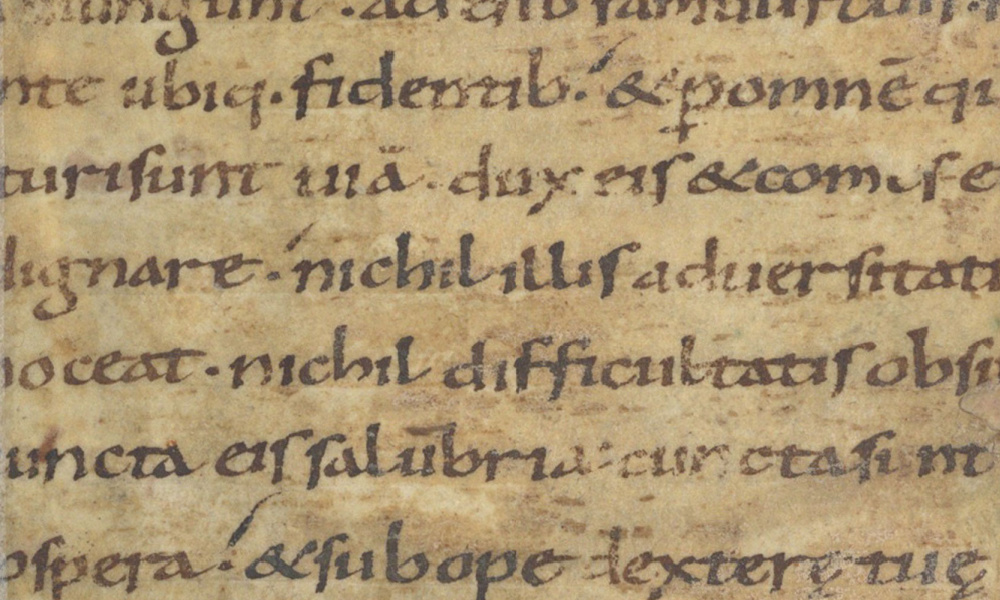 Medieval Manuscript Carolingian Bishop 9th Century | Raab