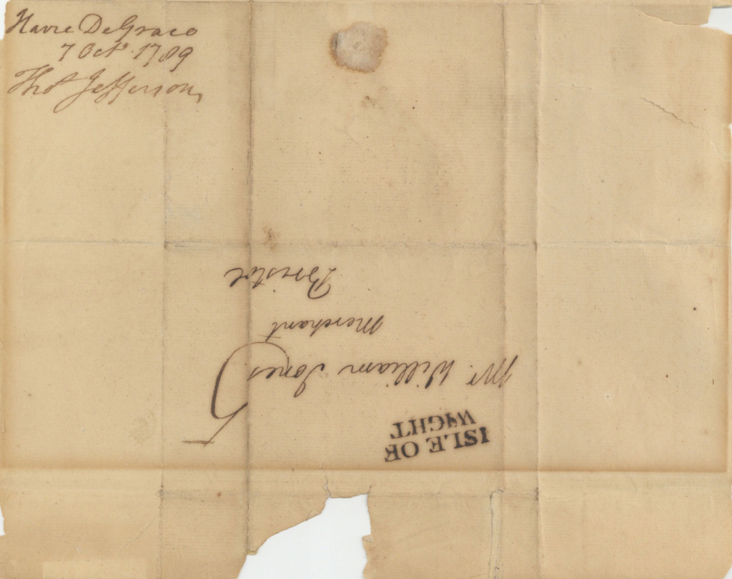 Thomas Jefferson Signed Letter Farewell Europe | Raab Collection