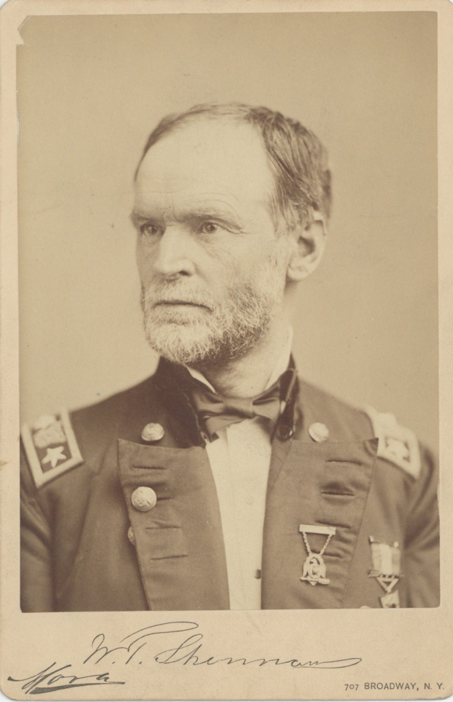 William T. Sherman Signed Cabinet Photograph | Raab Collection